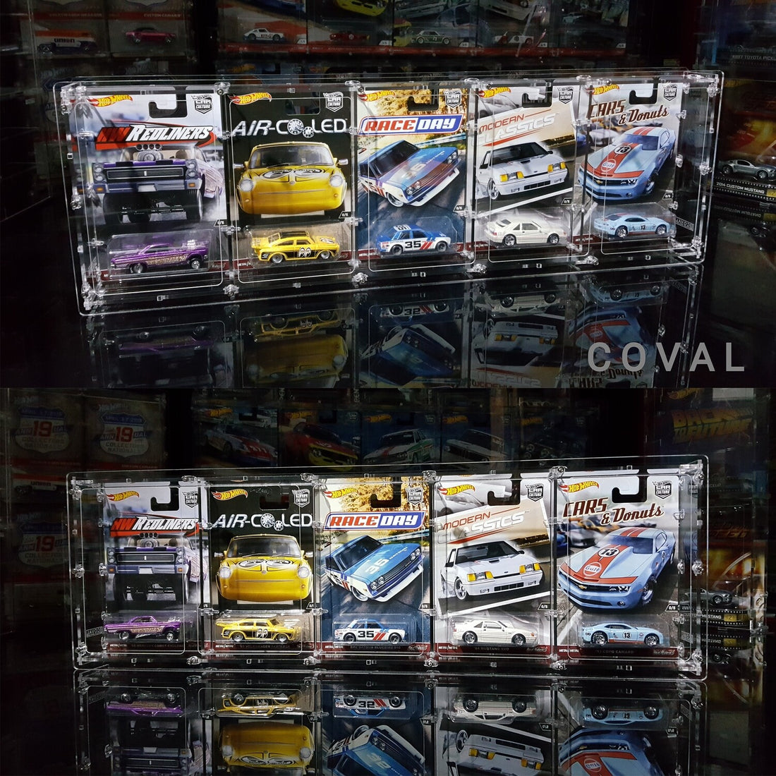 COVAL HRC-501 Acrylic Display Case for 5 x 1 Carded RLC and Mainline ...